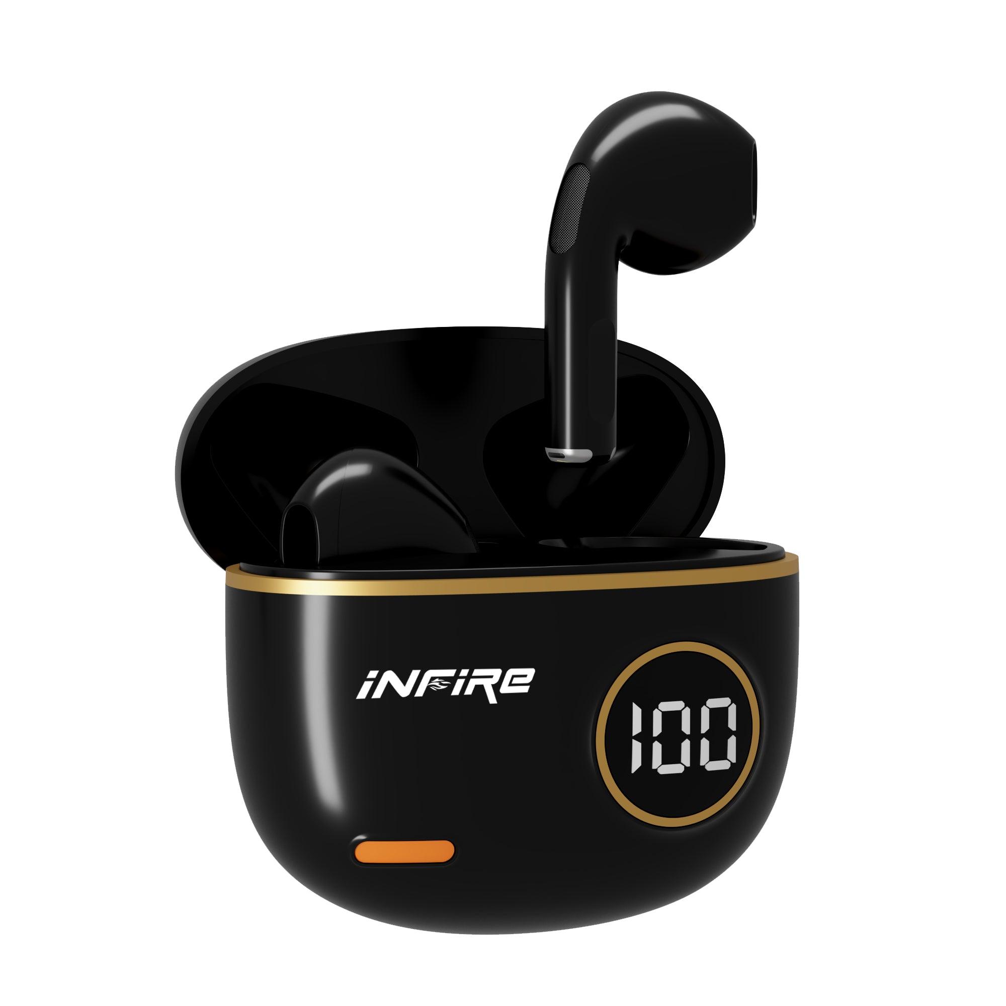Buy iNFiRe FireBud 61 True Wireless EarBuds upto 30 Hours PlayTime ,Led Display ,5.3 BT Version ...