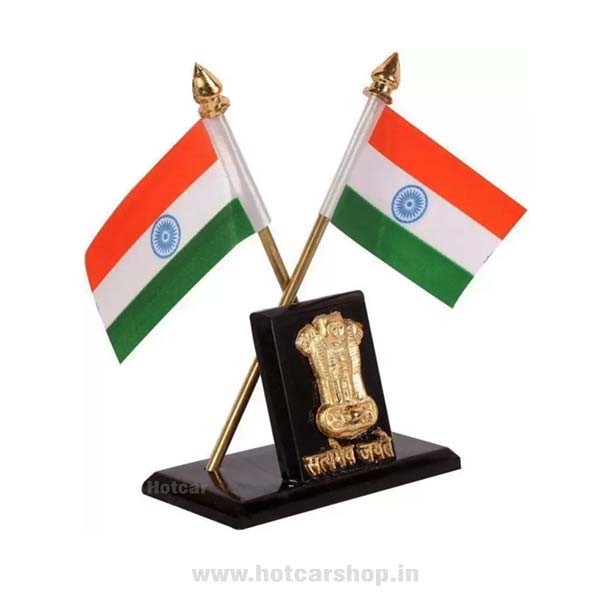 Buy Tiranga India Flag with Satyameva Jayate Car Dashboard Indian Flag ...