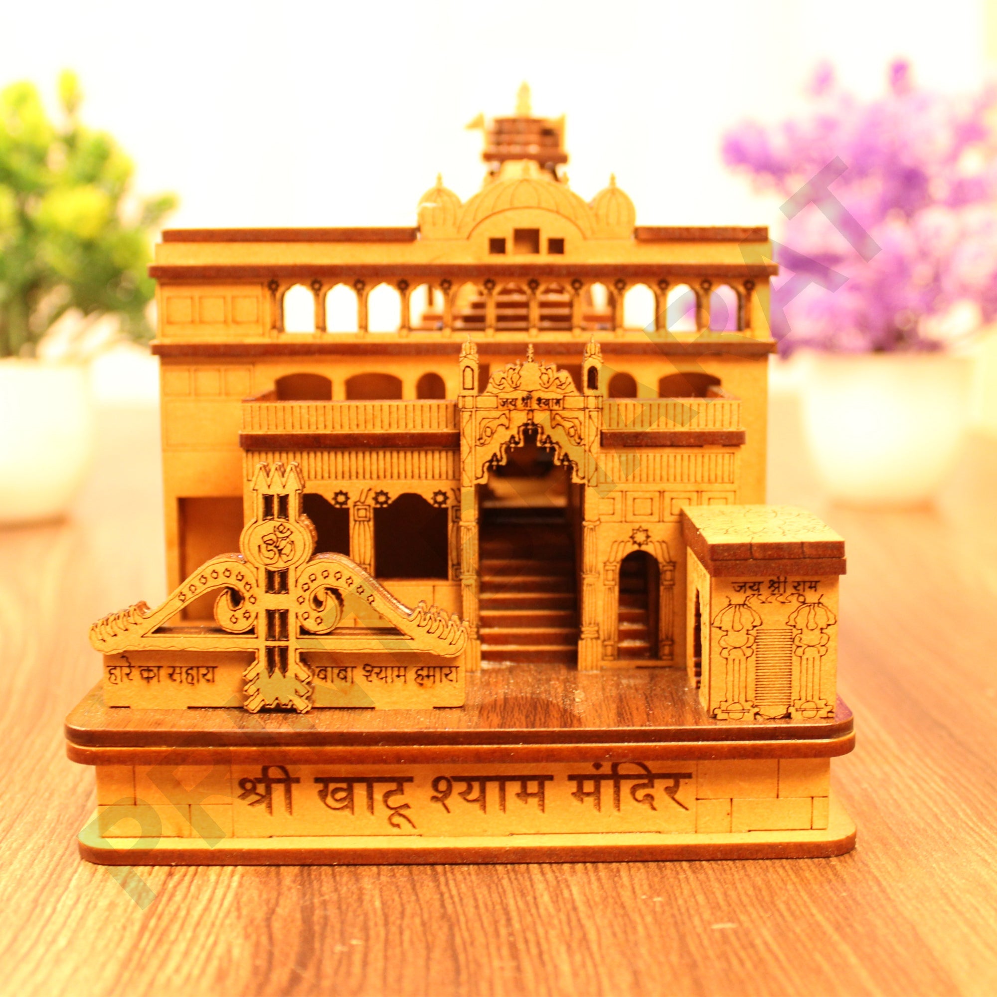 Buy Miniature Temple Handmade, Khatu Shyam Tample -3D Replica ...