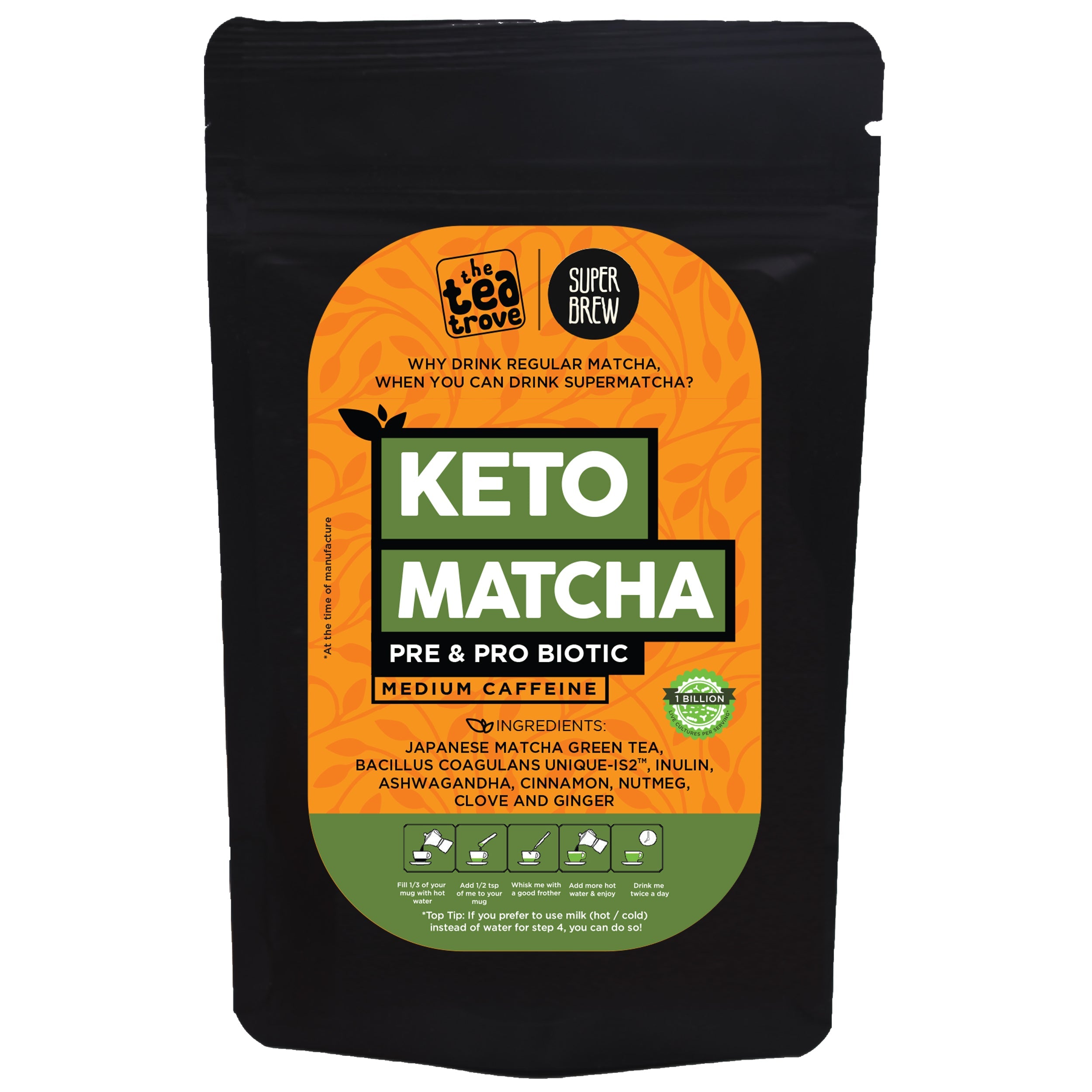 Buy Superbrew Keto Matcha Probiotic Drink (30 G, 20 Cups) in India at Best Price - Zop by Shiprocket