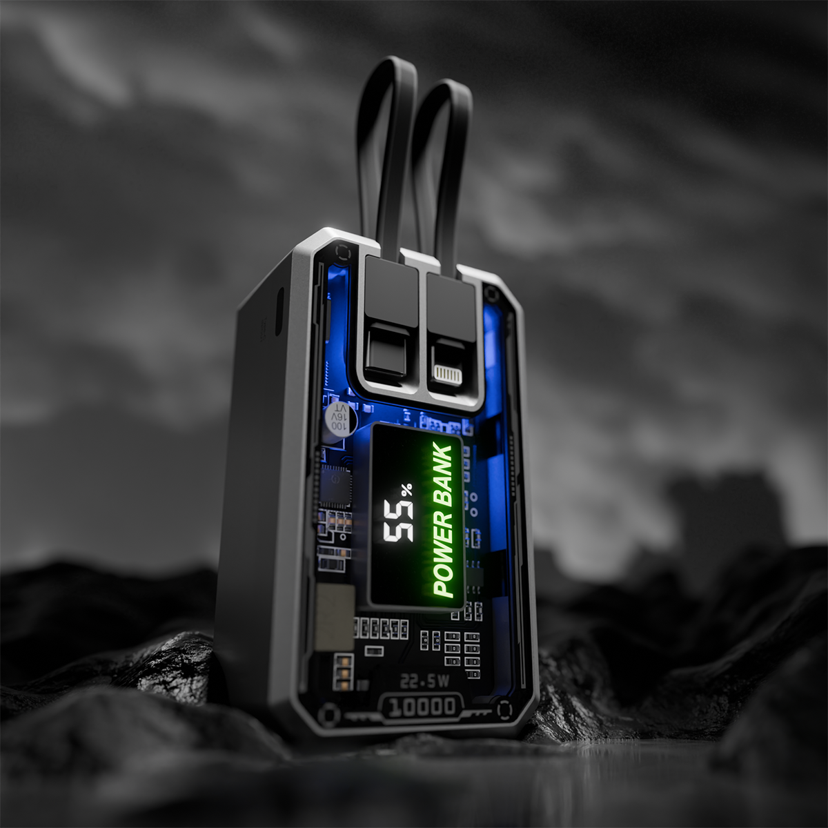 Power Plus Ultra Transparent Powerbank With 10000Mah Battery Capacity – Zop