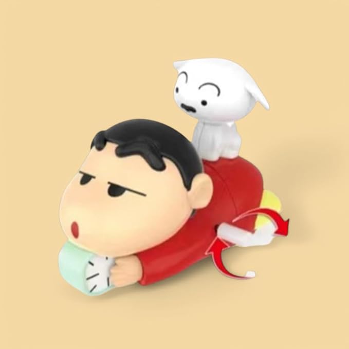 Buy Shinchan Crawling with Shiro Movable Action Figure- PVC Wind-Up ...