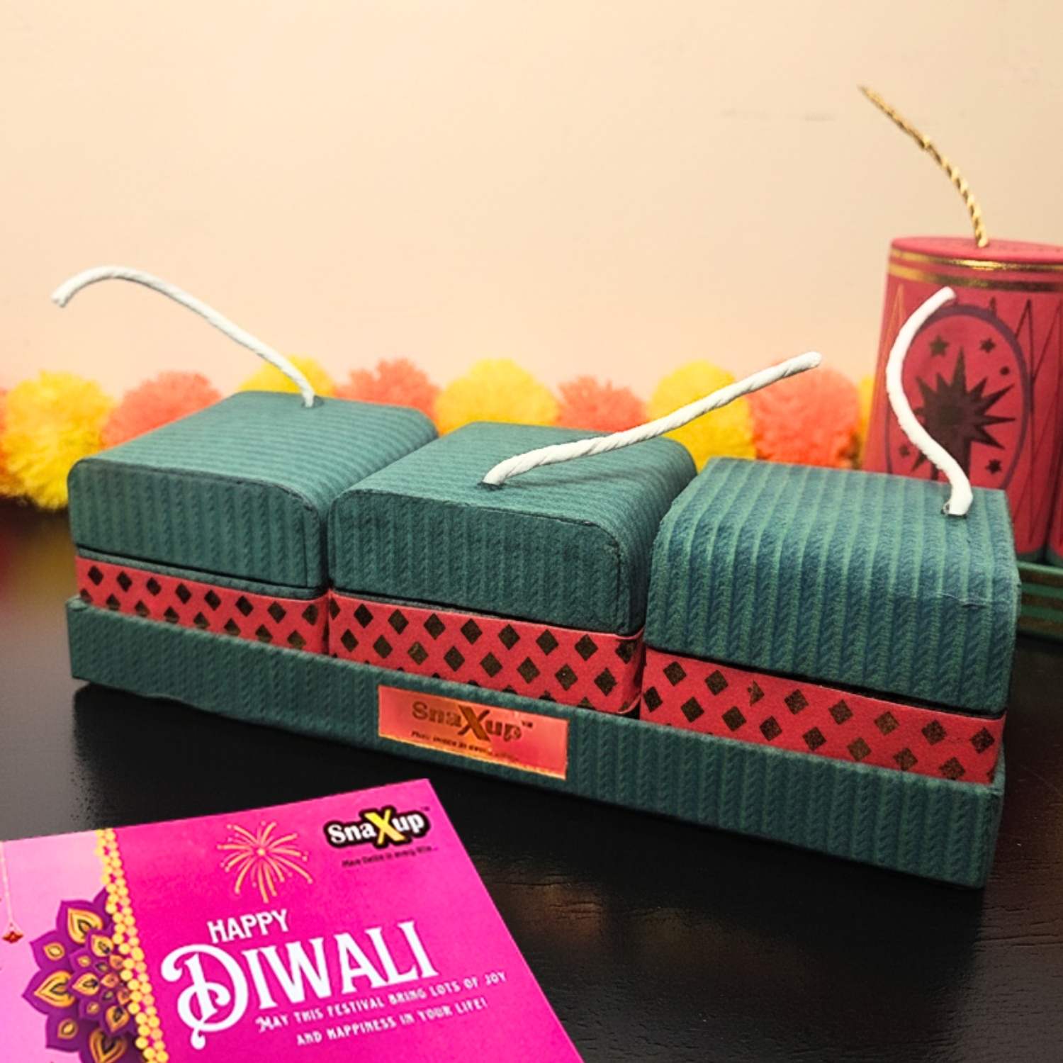 Buy Luxury Diwali Gift Box - The Sutli Bomb Platter (3 Box Set) in ...