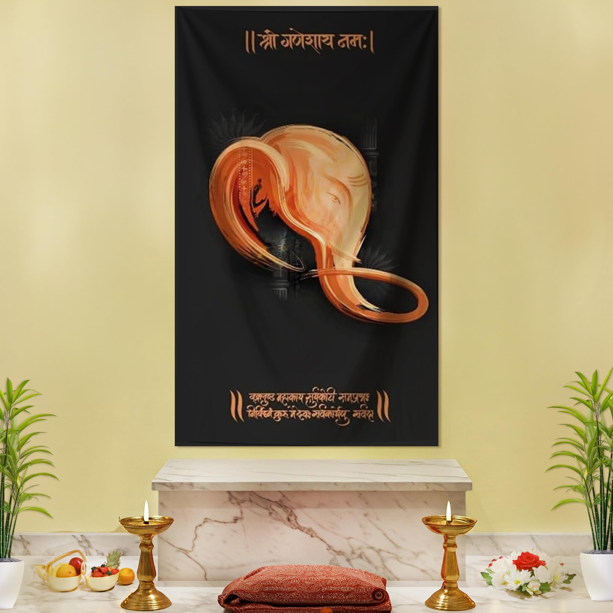 Buy Ganesh Backdrop for Wall decor in India at Best Price - Zop by ...