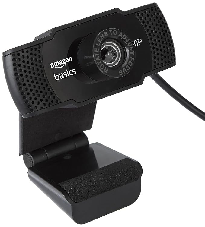 Buy Amazon Basics Manual Focus Full HD 1080P 2.1 Megapixel 30 FPS Web ...