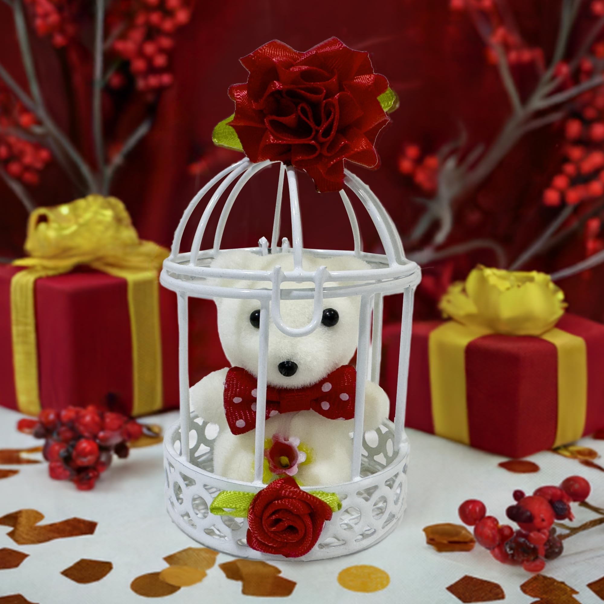 Buy Red Teddy Cage Gift in India at Best Price - Zop by Shiprocket