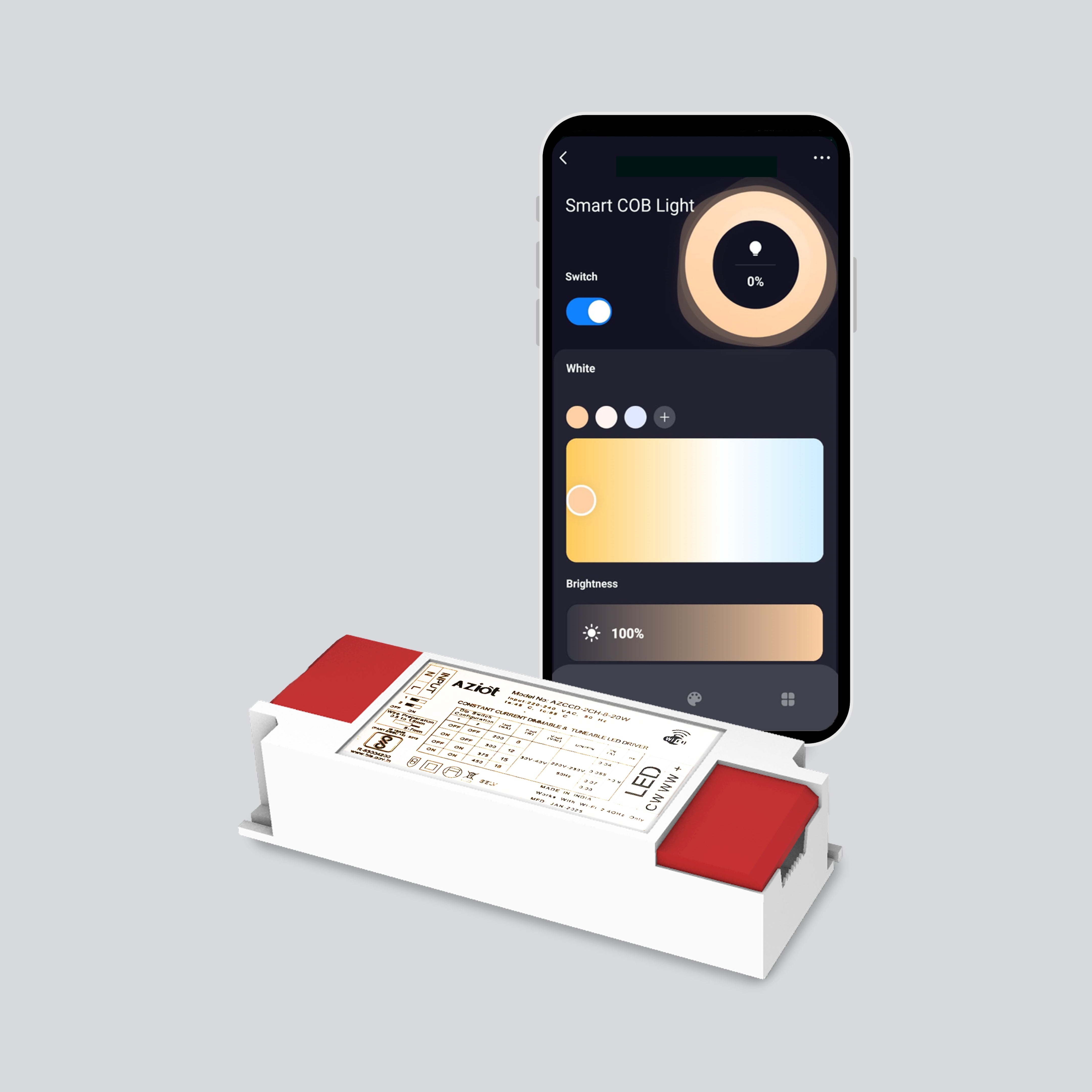 Buy AZIOT Smart LED Driver (8-18W) | No Hub Required | WiFi-Enabled ...