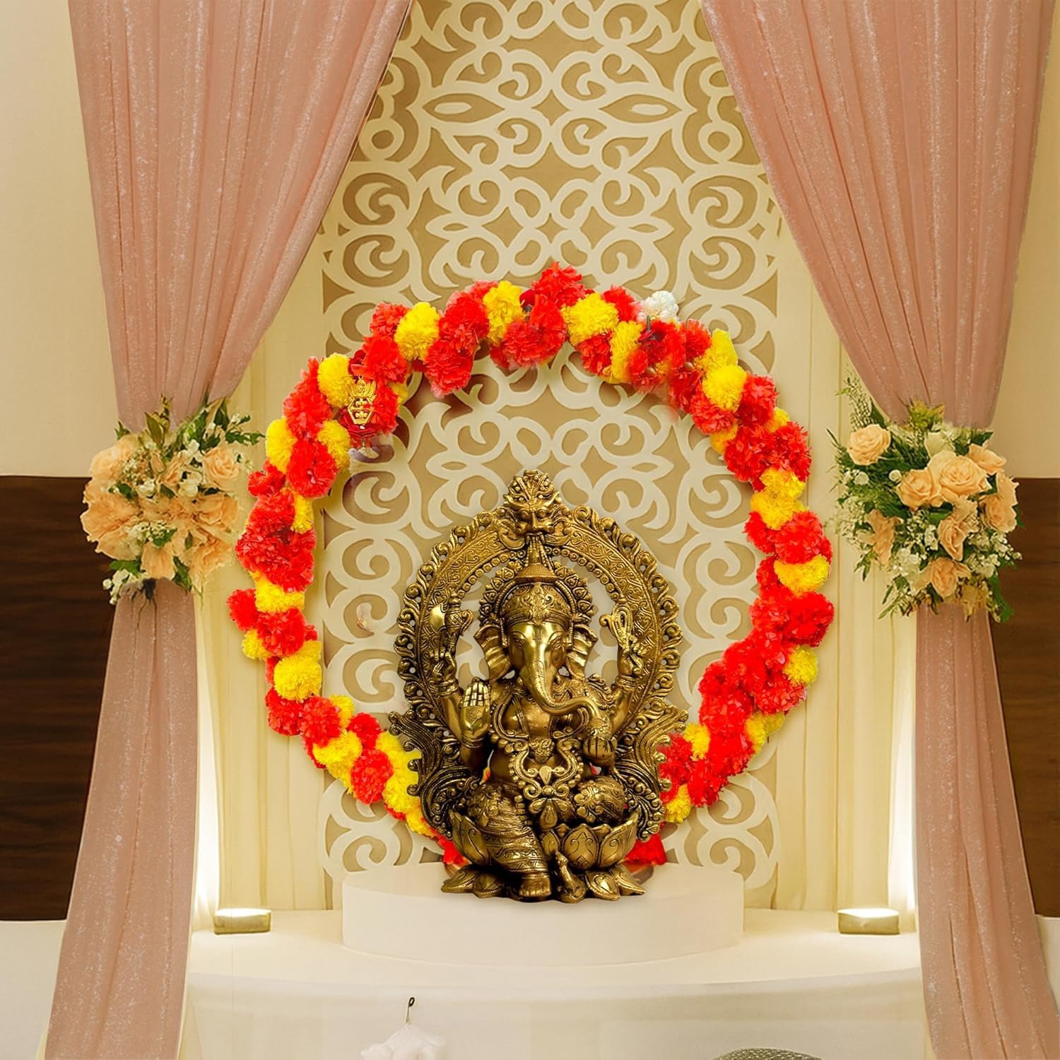 Buy Ganpati Stand with Curtains in India at Best Price - Zop by Shiprocket
