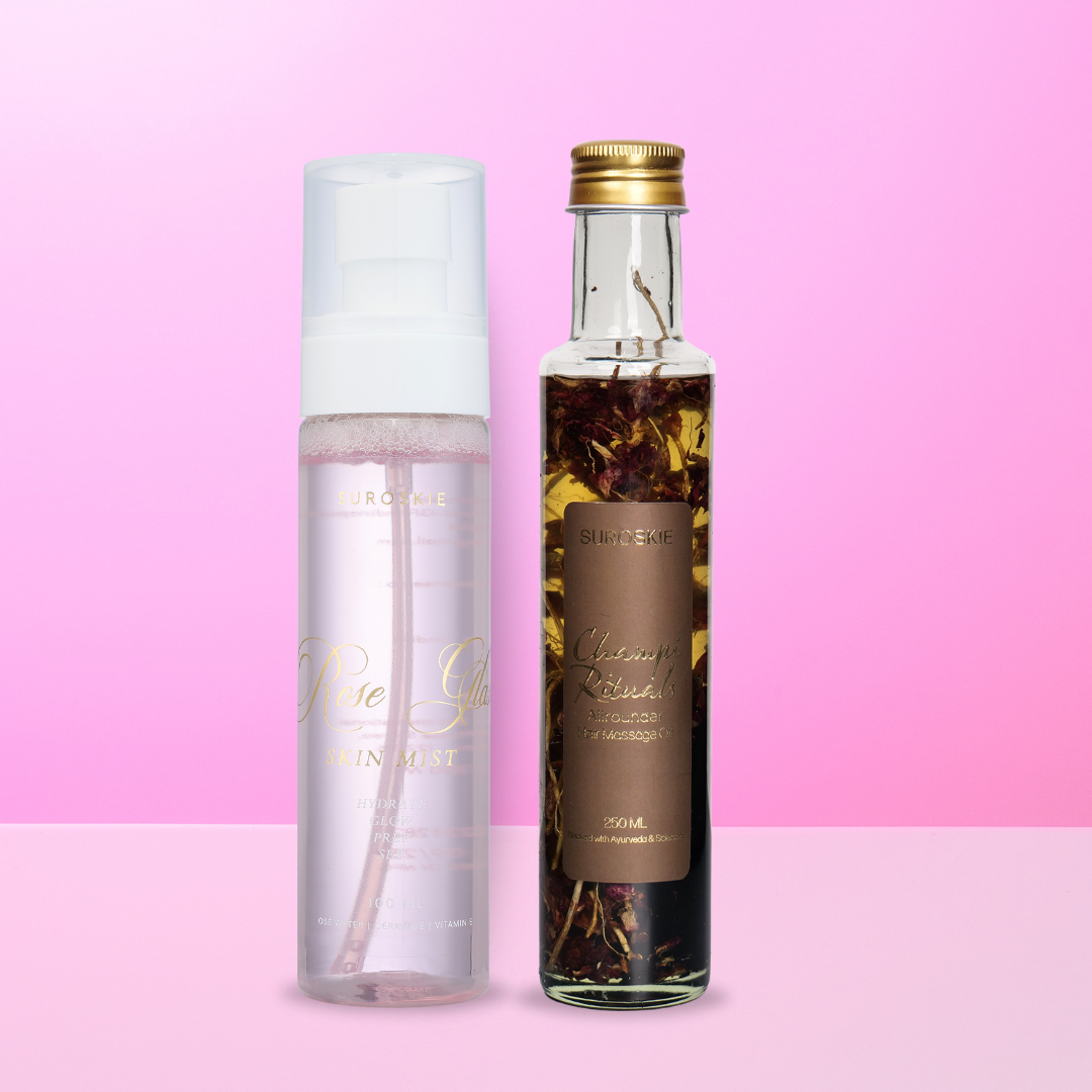 Rose Glass Skin Mist | Champi Rituals Hair Oil – Zop