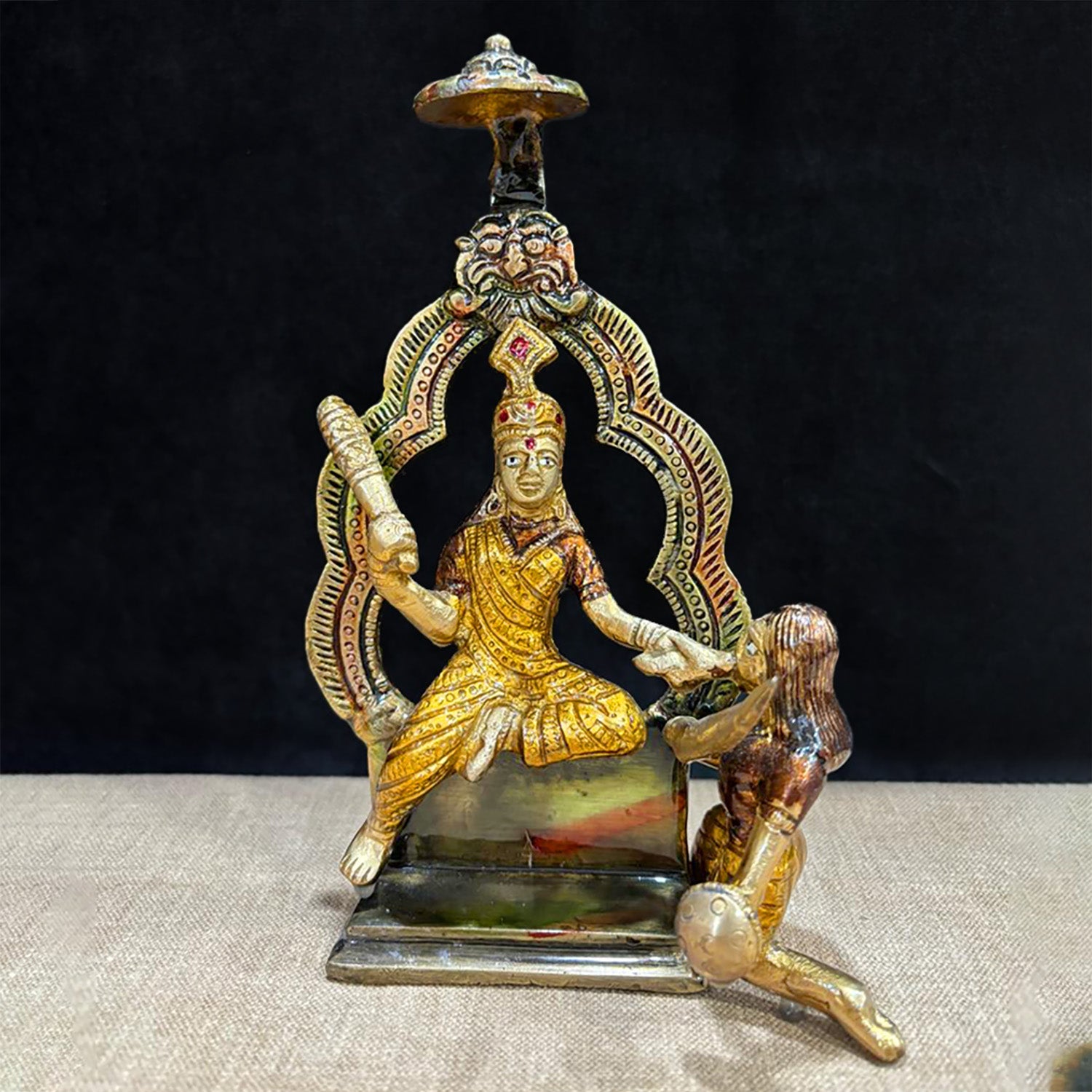 Buy 7.5 Inch Baglamukhi Mata Idol – Symbol of Protection and Victory in ...