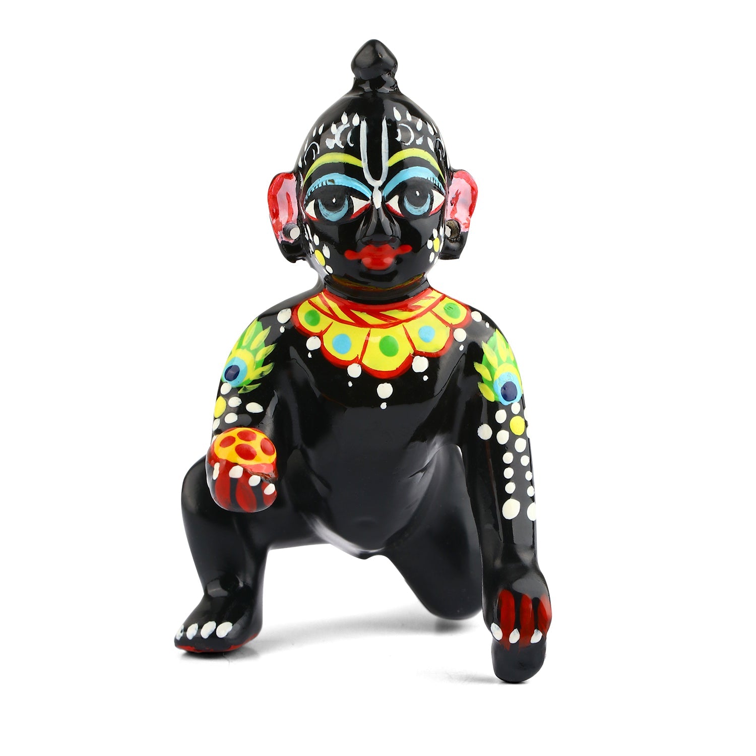 Buy Brass Black Bal Gopal/Laddu Gopal Idol (Sizes Available 0 to 3) in ...
