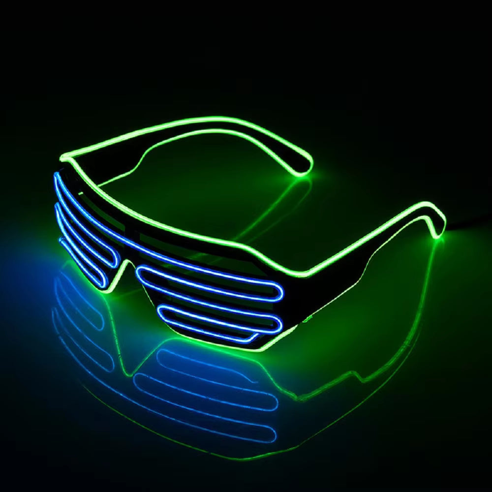 Buy LED Party Goggles Night Events EL Wired Glow Party Wear Glasses 1 ...