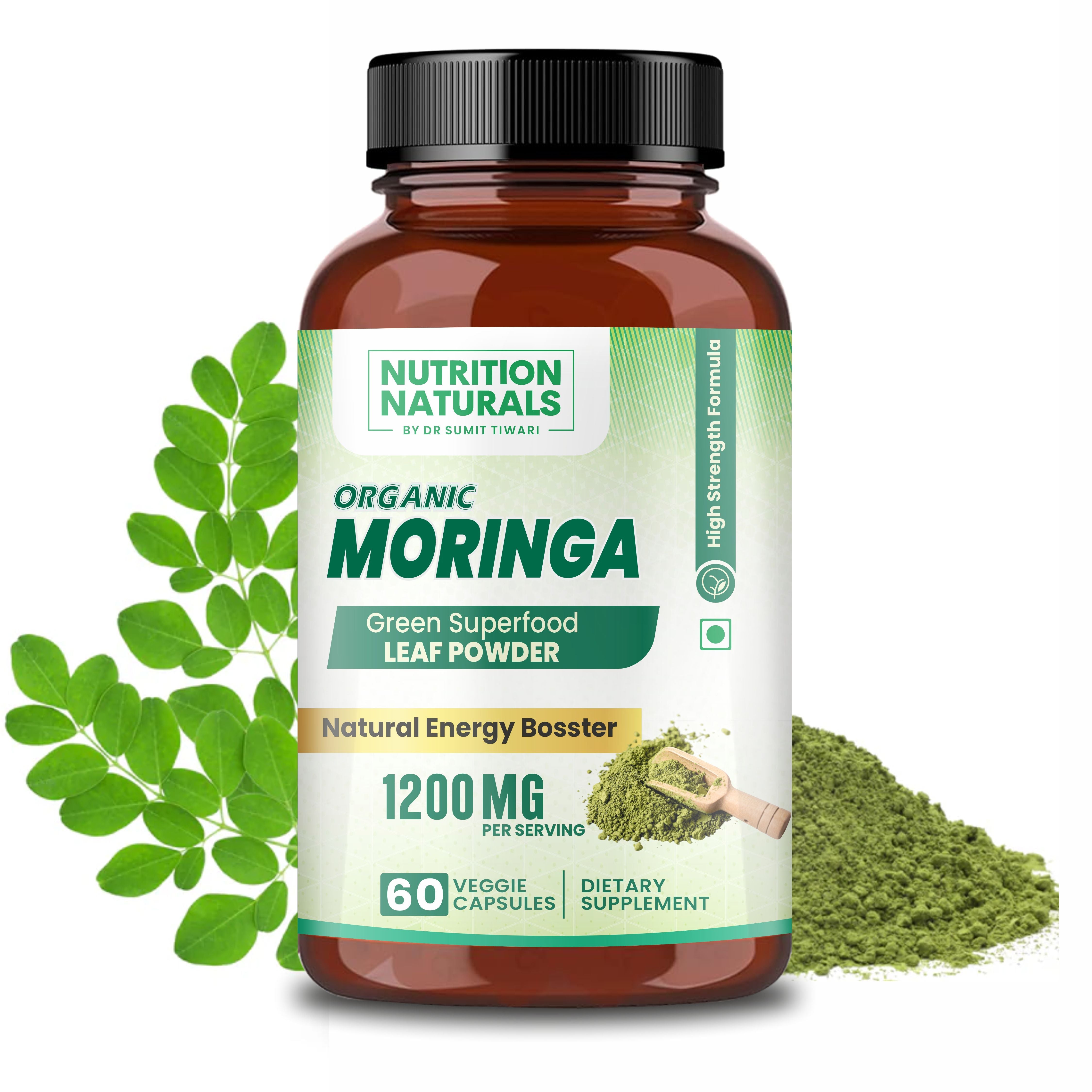 Buy Organic Moringa Superfood 1200mg (60 capsules) in India at Best ...