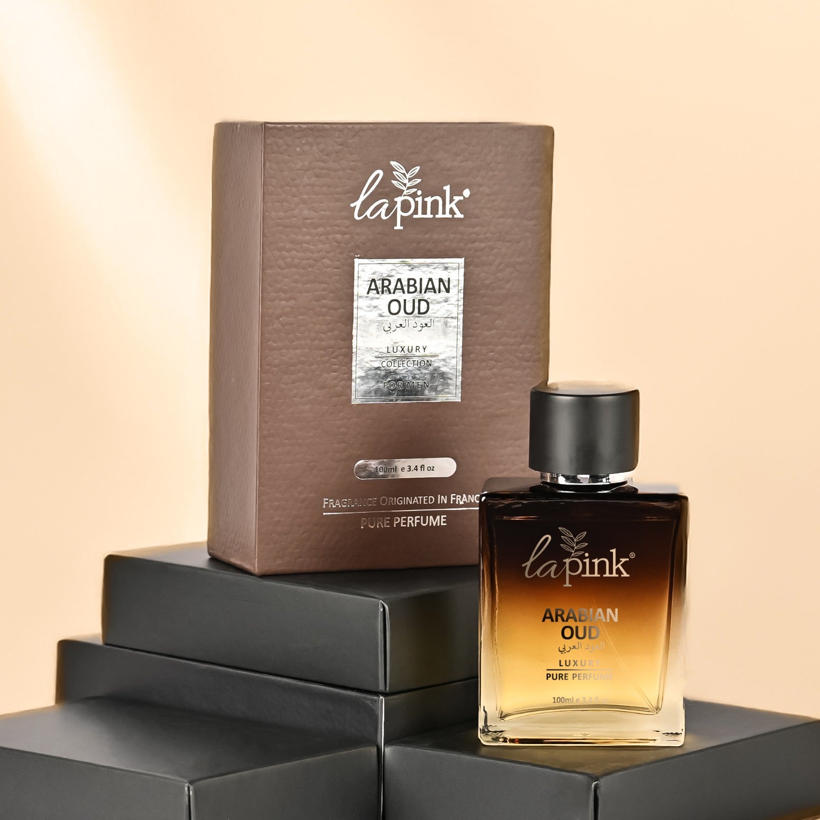 La Pink Arabian Oud French Luxury Pure Perfume for Men - 100ml – Zop