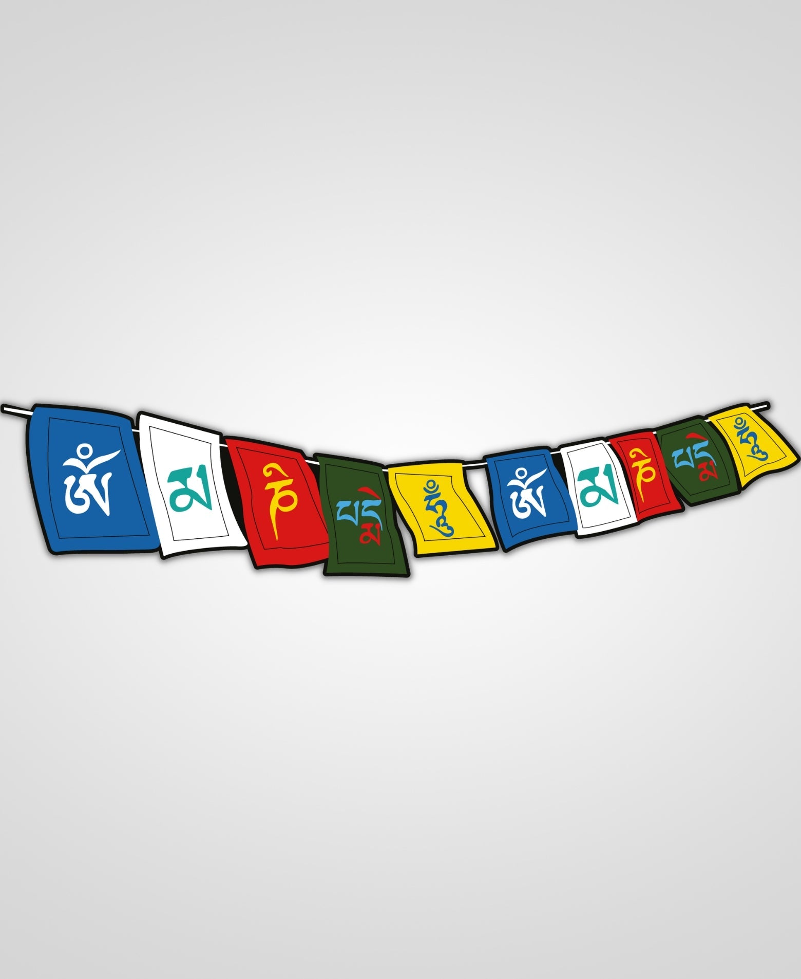 Buy Ladakh prayer Flag Car Sticker in India at Best Price - Zop