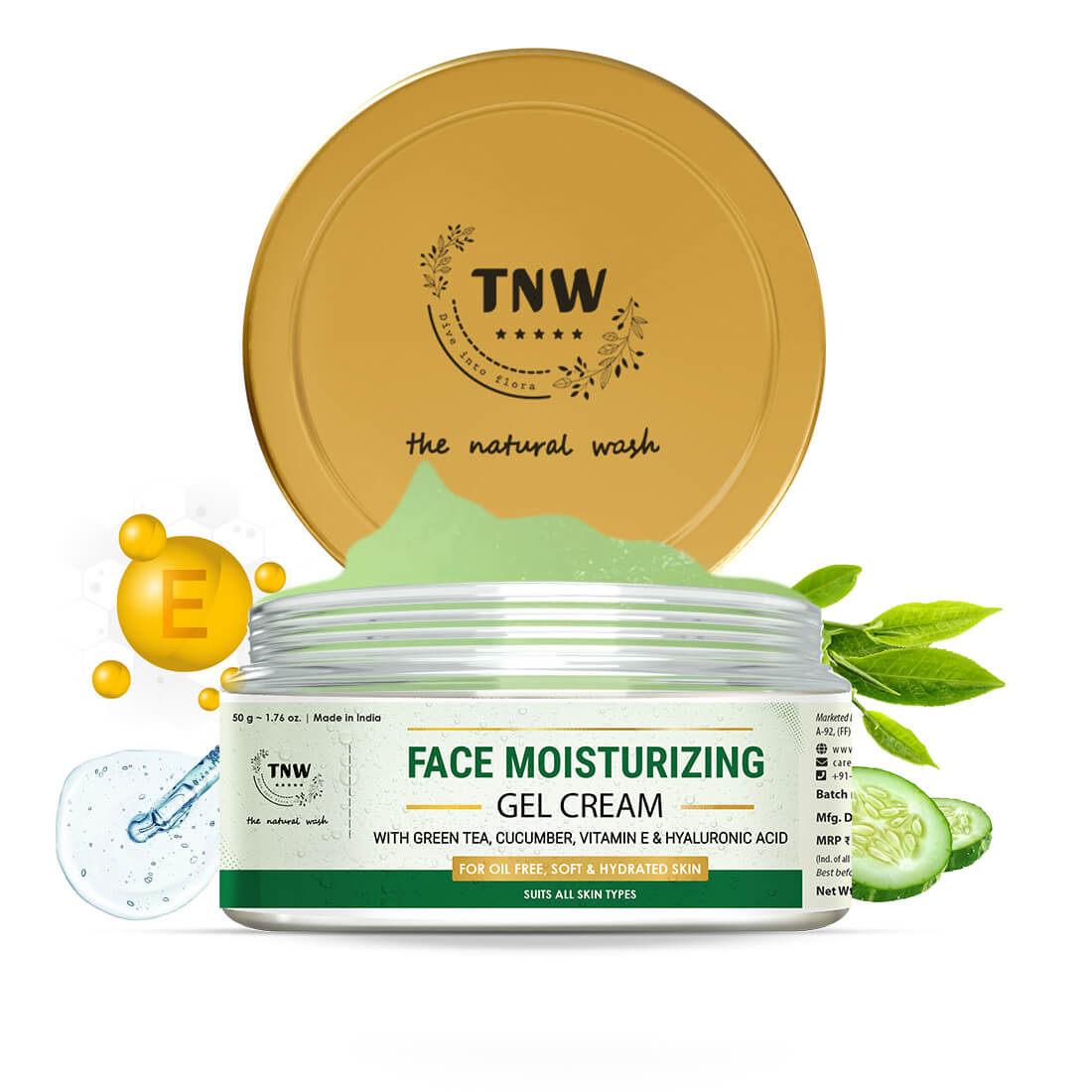 Buy Face Moisturizing Gel Cream (Non-Sticky & Non-Greasy Formula ...