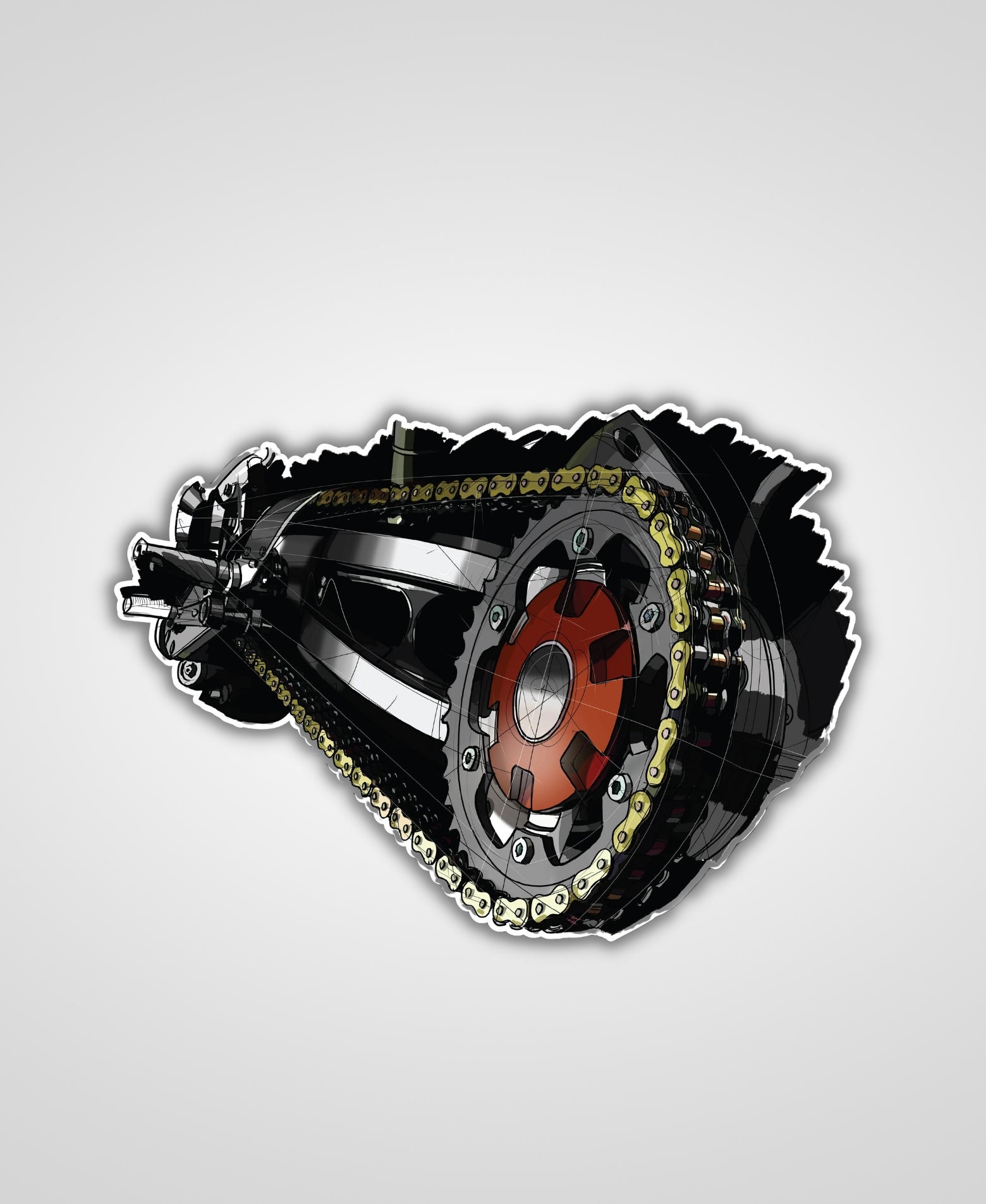 Buy Rag Wheel Sticker in India at Best Price - Zop