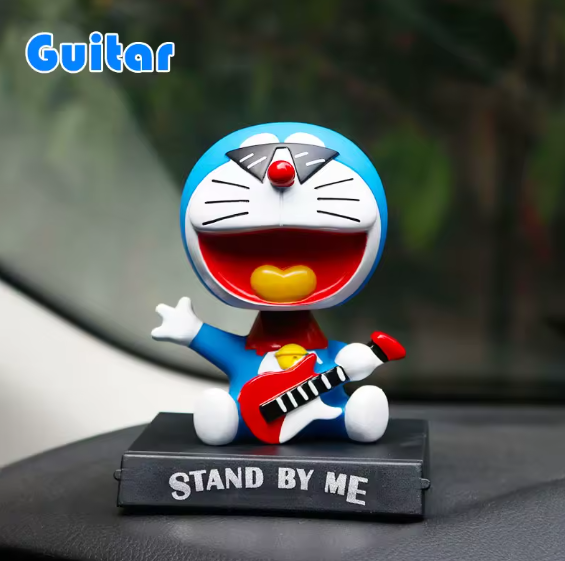 Buy Doraemon With Guitar PVC Bobblehead Phone Holder | Anime ; Doraemon ...
