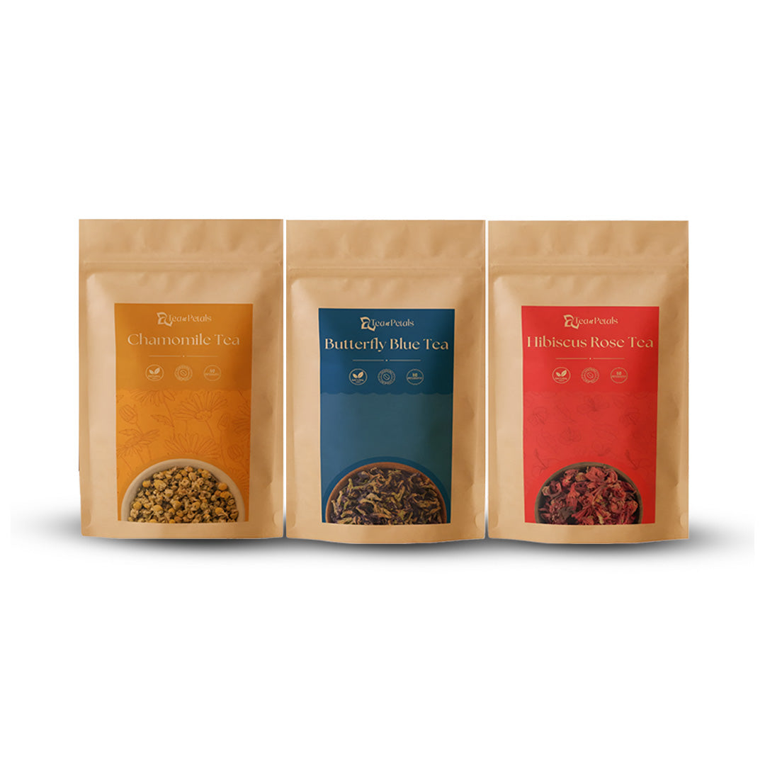 Buy Trial Pack Flower Tea | Pack of 3 | 40 Cups Tea in India at Best ...