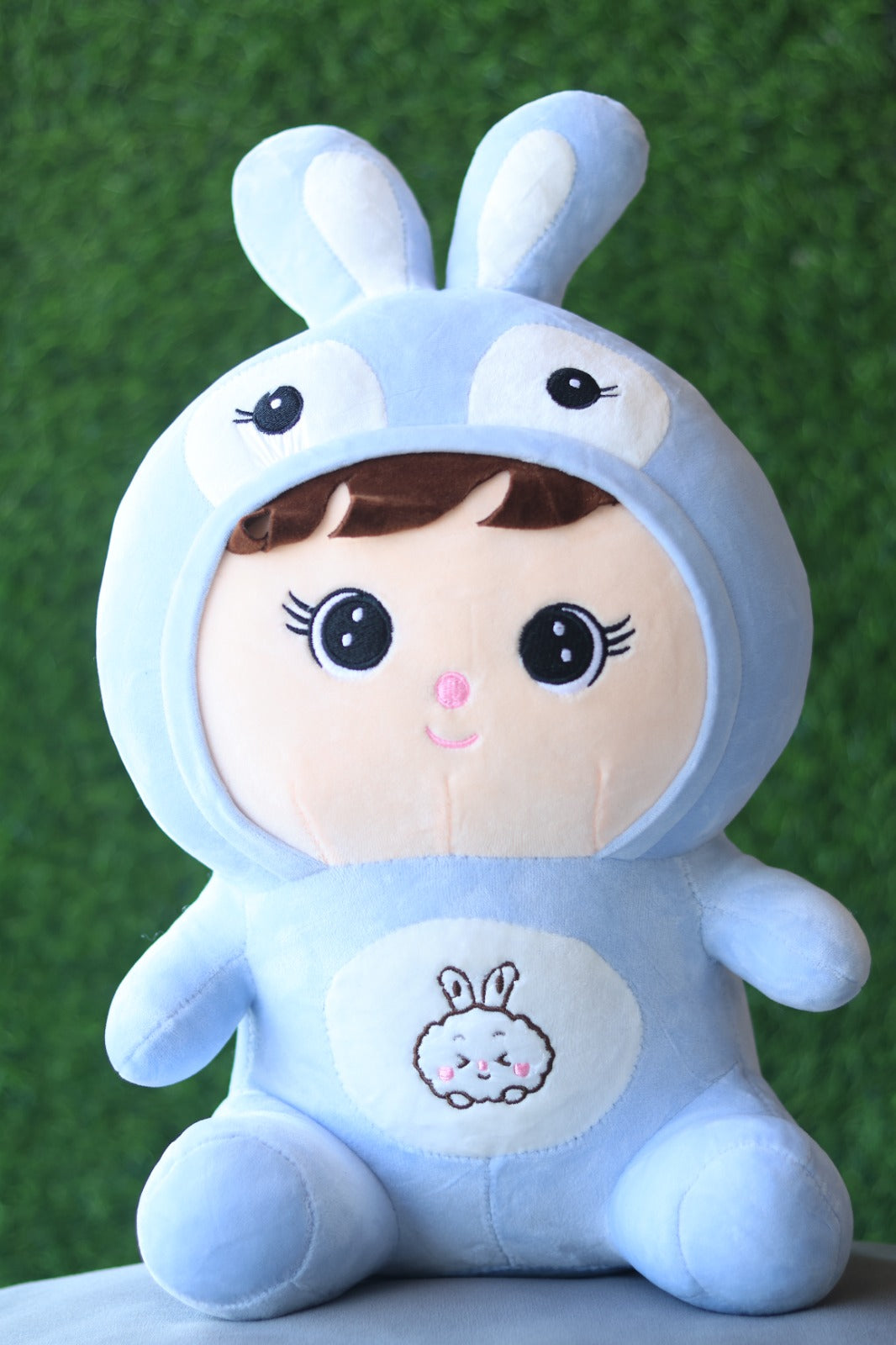 Buy Cute boy with bunny Cap Cute plush toy Big Child rabbit for kids in ...
