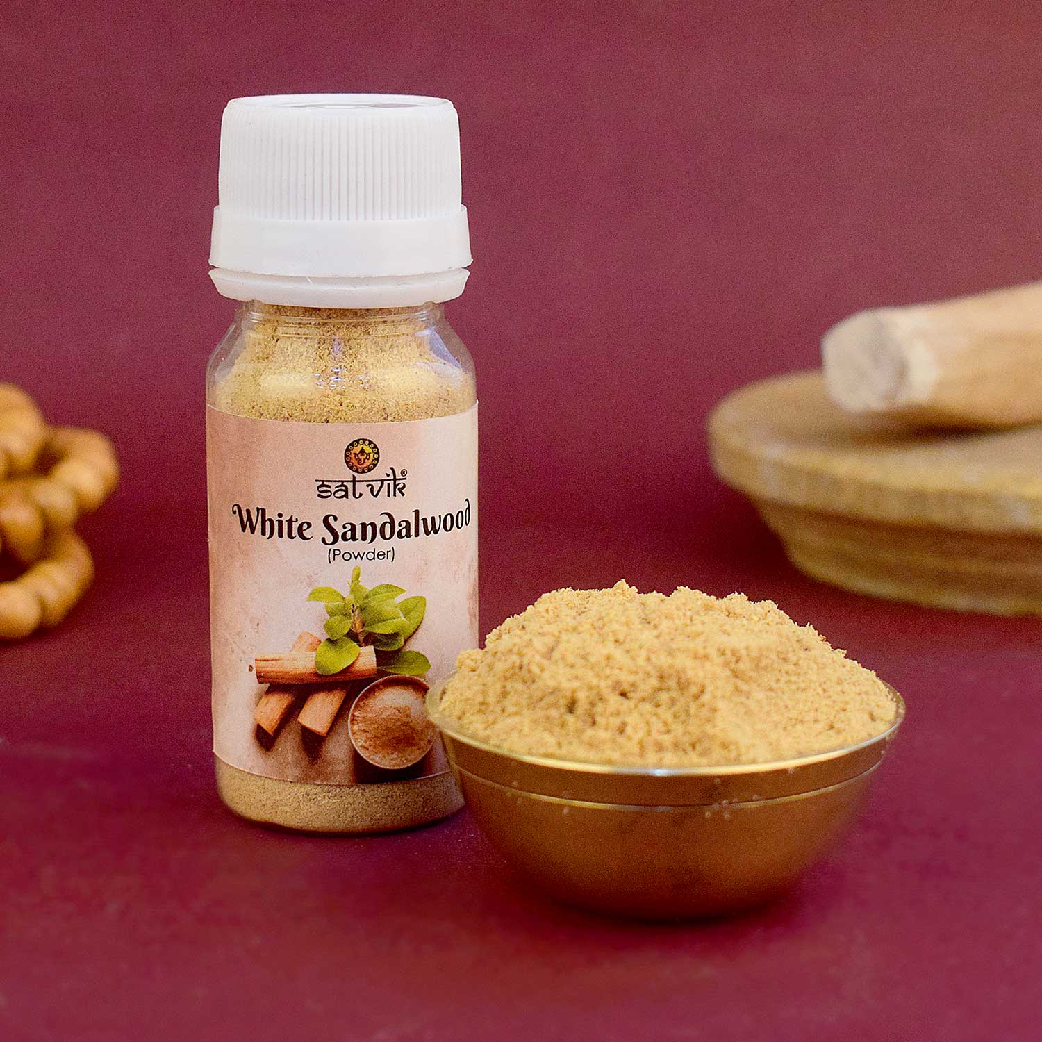 Buy 100% Original Mysore/ Malyagiri White Chandan Sandalwood Powder in ...