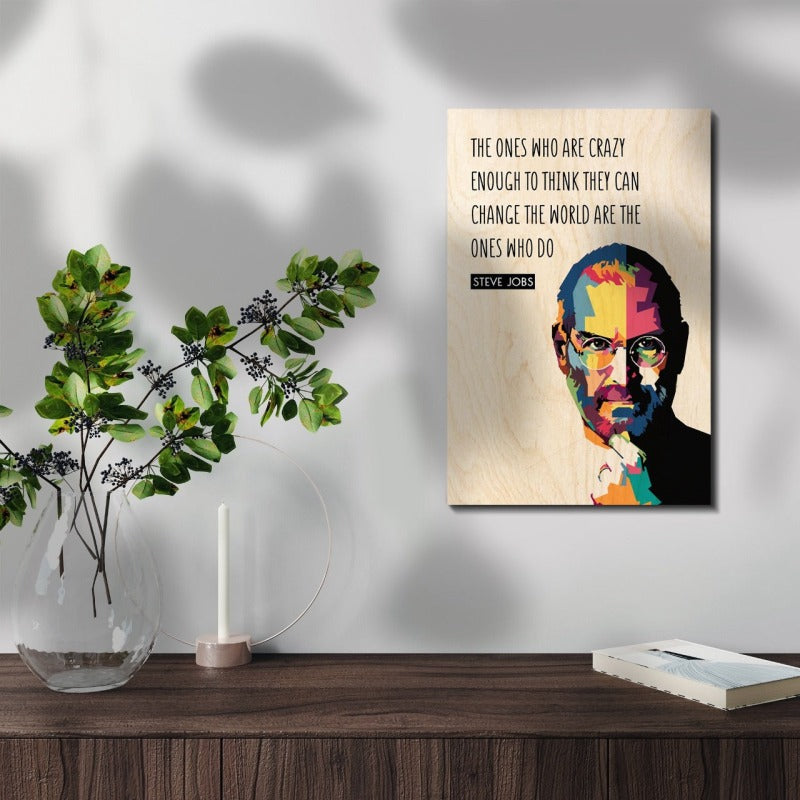 Buy Steve WPAP (Mix) Wood Print | Ink Infused into the Wood | Famous ...