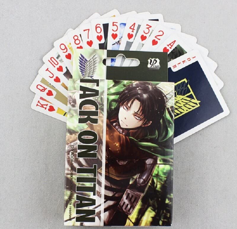 Buy Attack on Titan Anime Playing Cards Full Deck | Poker Cards | Eren ...