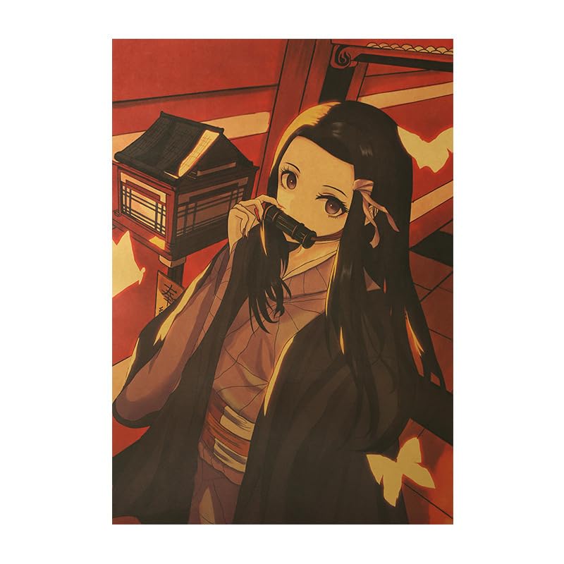 Buy Demon Slayer Nezuko Kamado Premium Poster Kraft Paper Poster Size ...