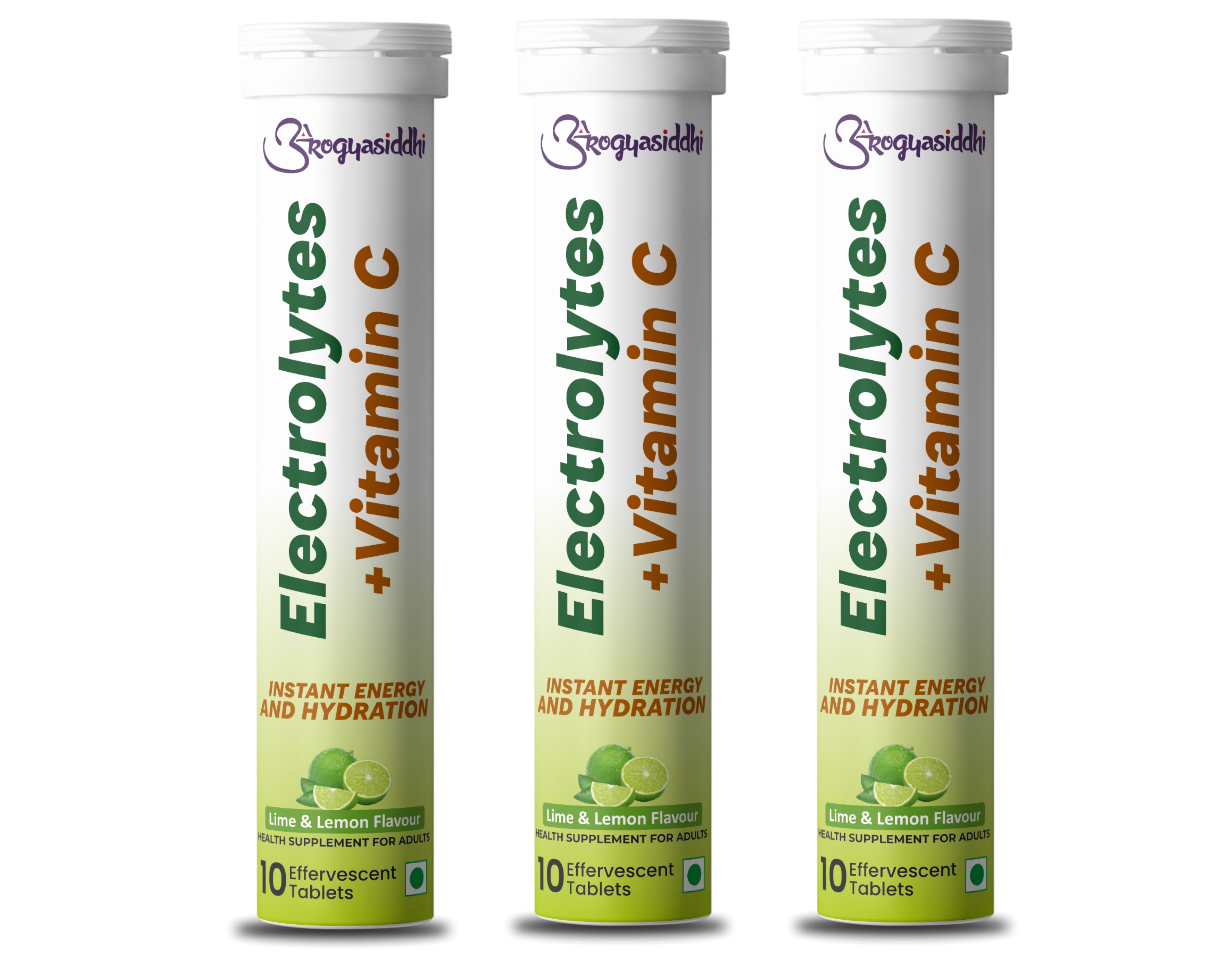 Buy Electrolytes with Vitamin C for Instant Energy and Hydration, Lime ...
