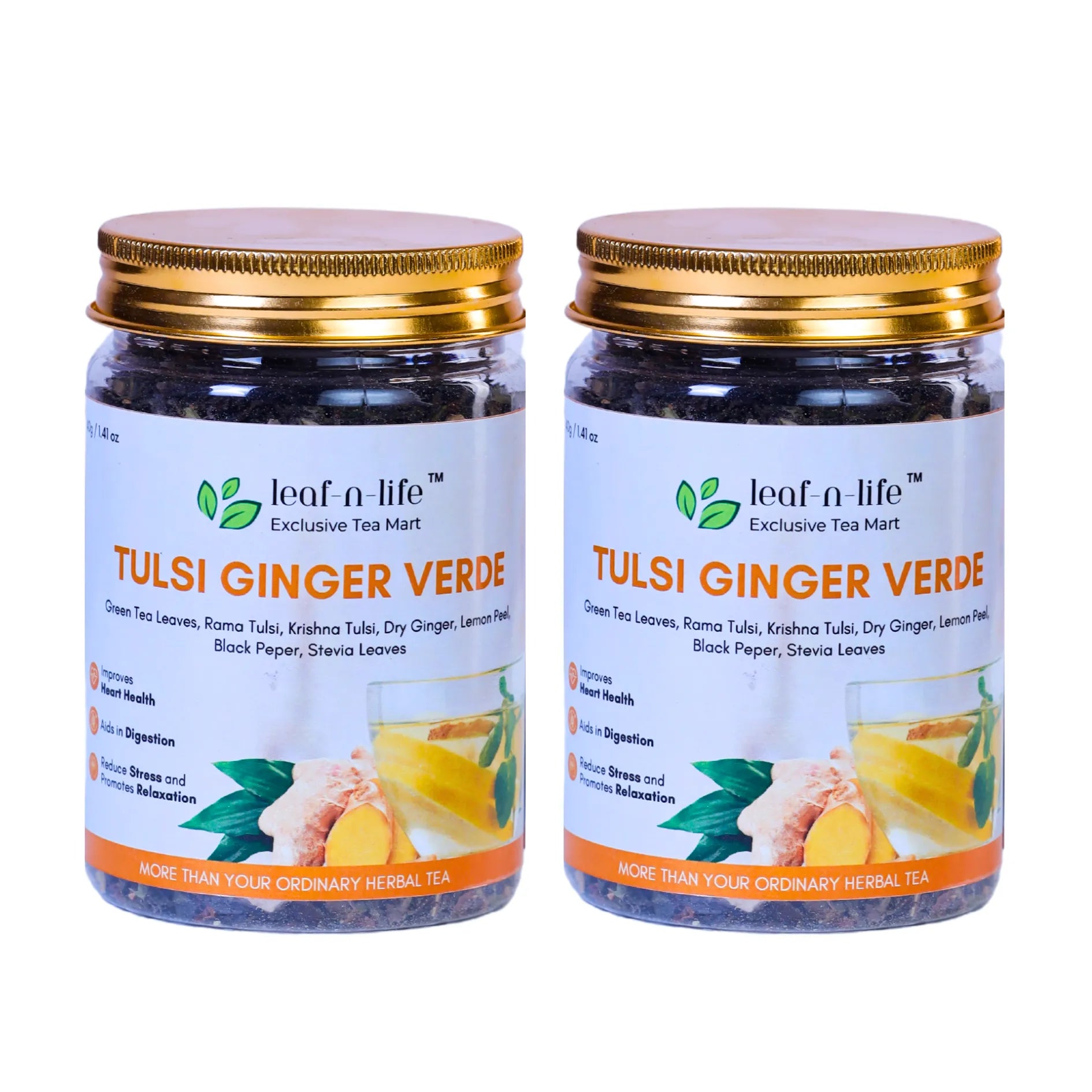 Buy (Super Saver) Tulsi Ginger Verde for Digestion – with Dry Ginger ...
