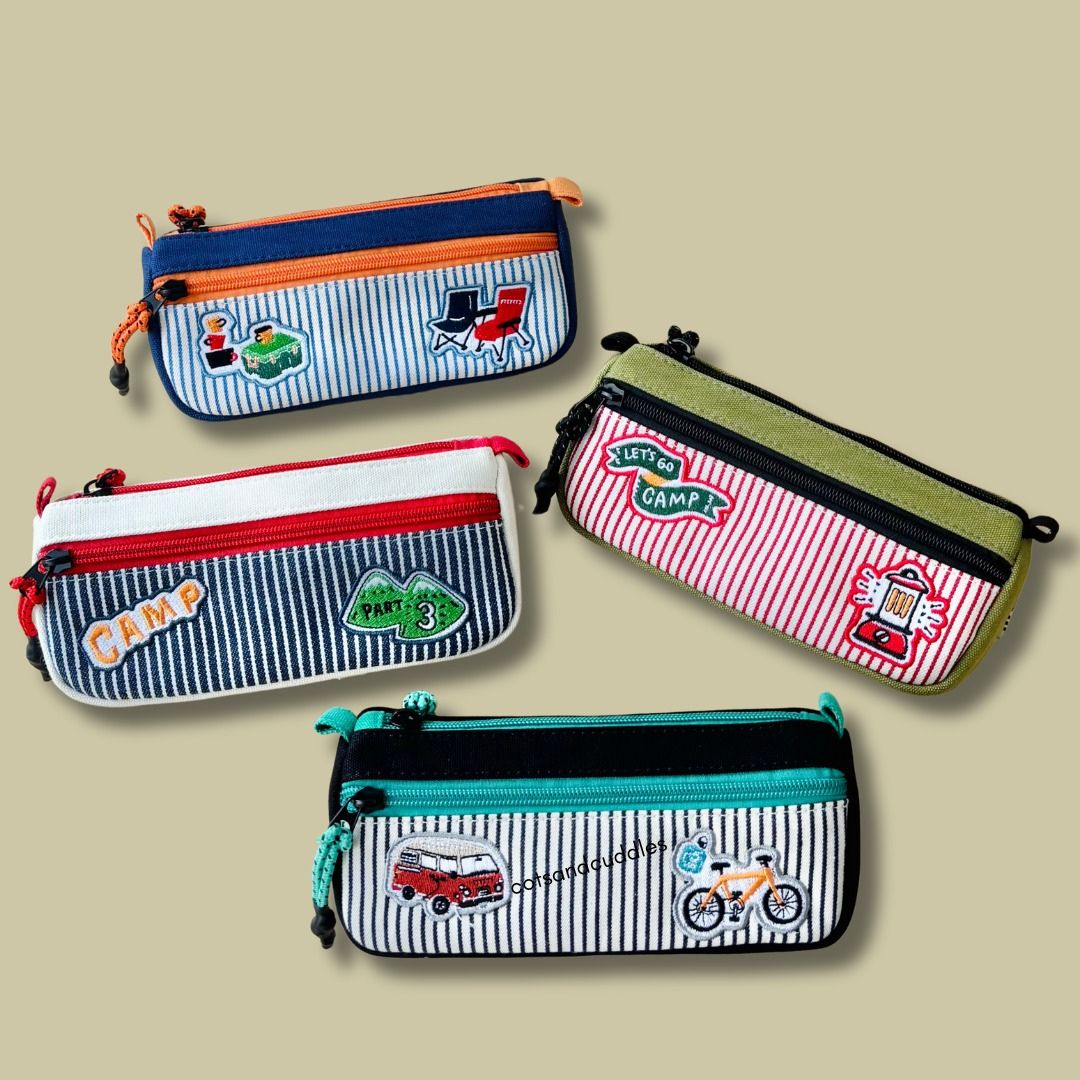 Buy Double Zip Embroidery Design Pencil Pouch for Kids in India at Best ...