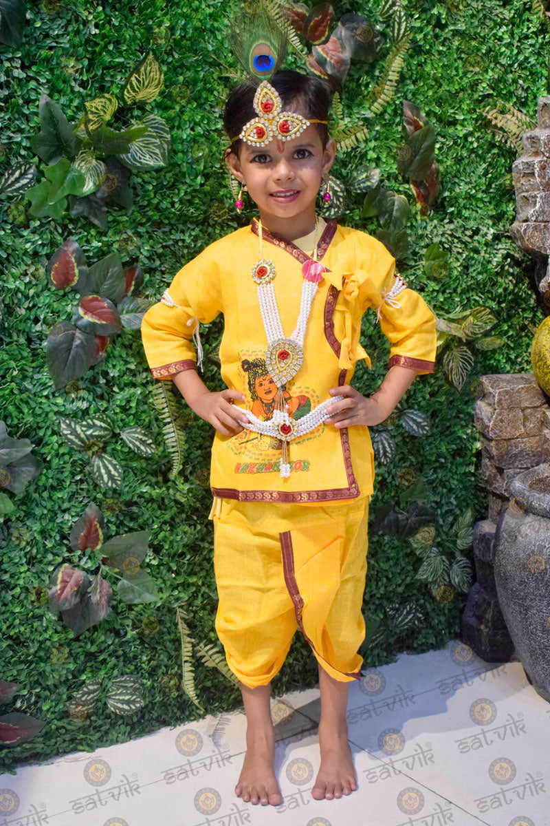 Buy Krishna Dhoti Kurta Dress Costume for Janmashtami in India at Best ...