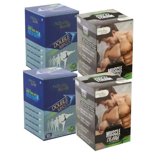 Nature Sure Combo: Double Mass And Muscle Charge Tablets For Body Mass ...