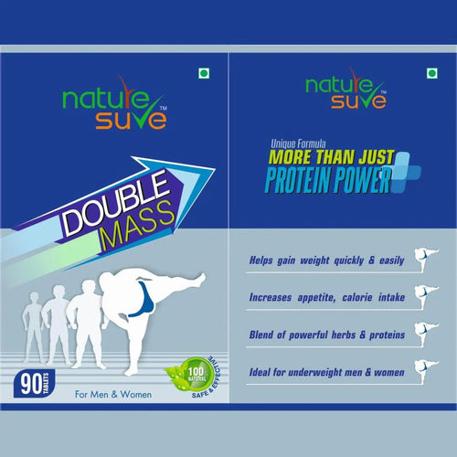 Nature Sure Combo: Double Mass And Muscle Charge Tablets For Body Mass ...
