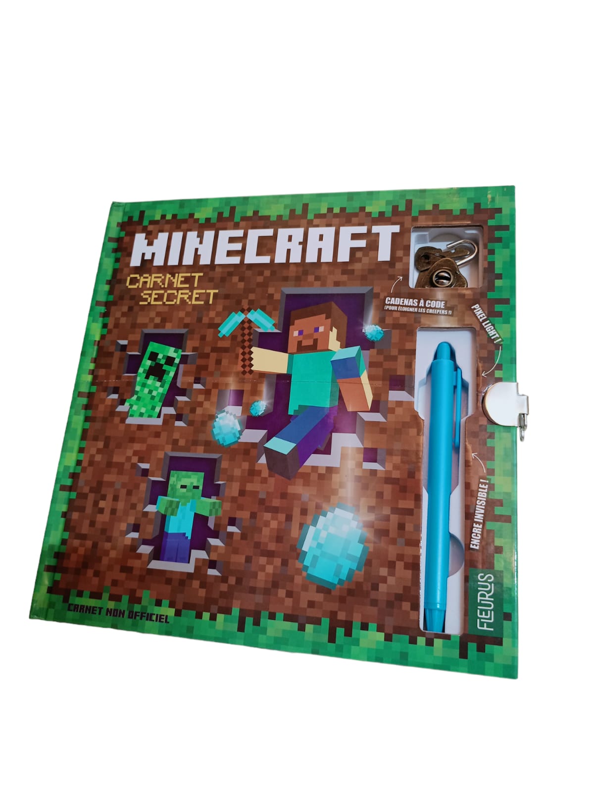 Buy Minecraft Carnet Secret Notebook - with 1 Code Lock and 1 Pen with ...