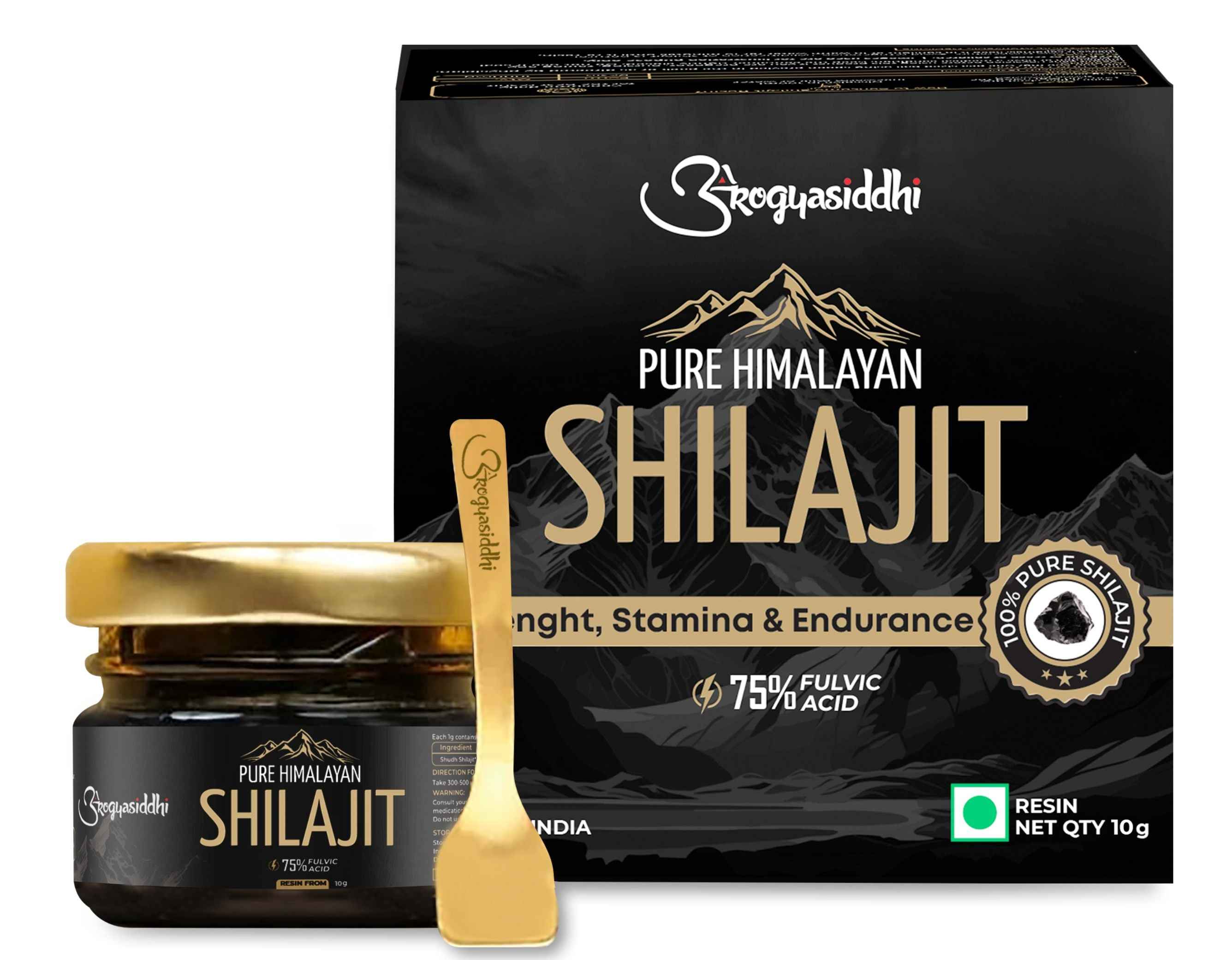 Buy Pure Himalayan Shilajit Resin 10g - 75% Fulvic Acid | Lab Report ...